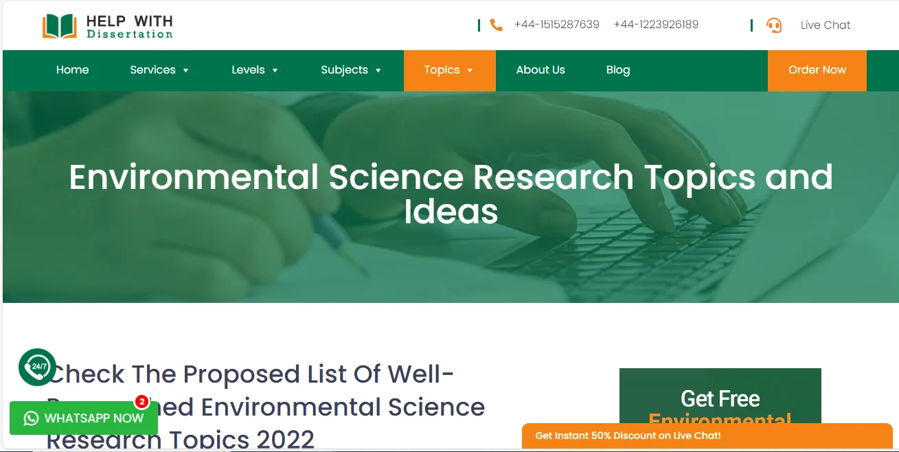 List of Best Environmental Science Research Topics for 2022
