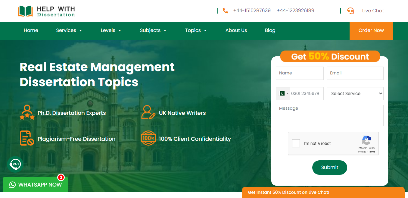 Free Real Estate Management Dissertation Topics and Ideas